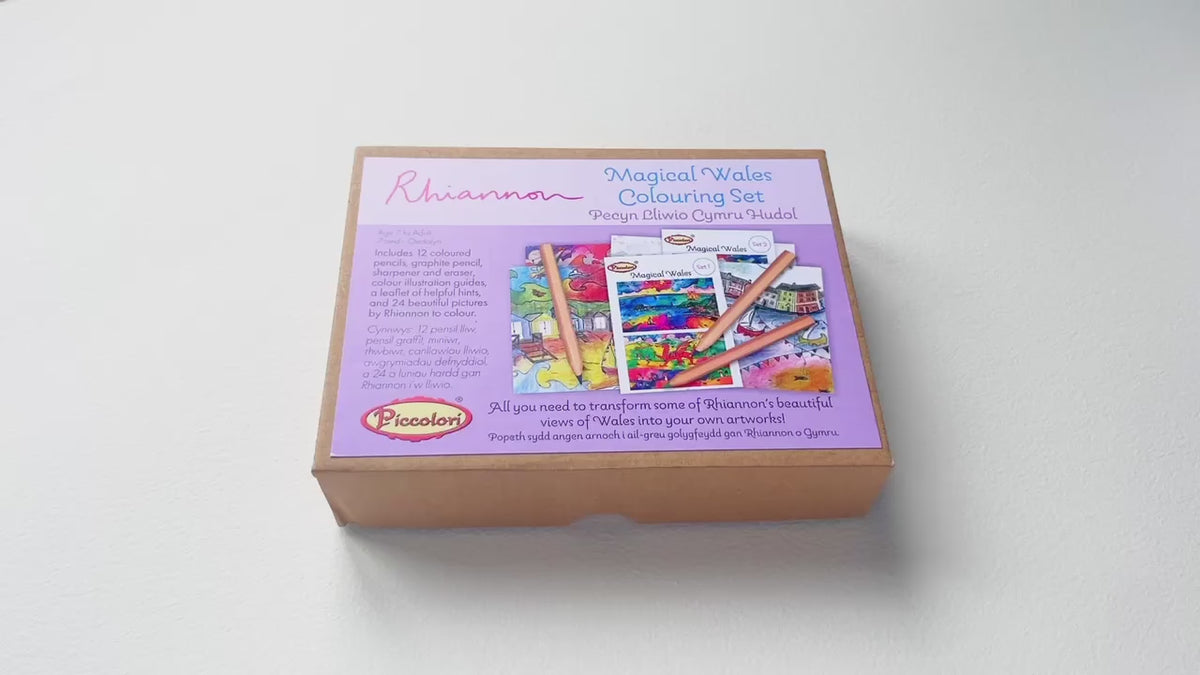 Piccolori ~ Magical Wales Colouring Set – Rhiannon Art
