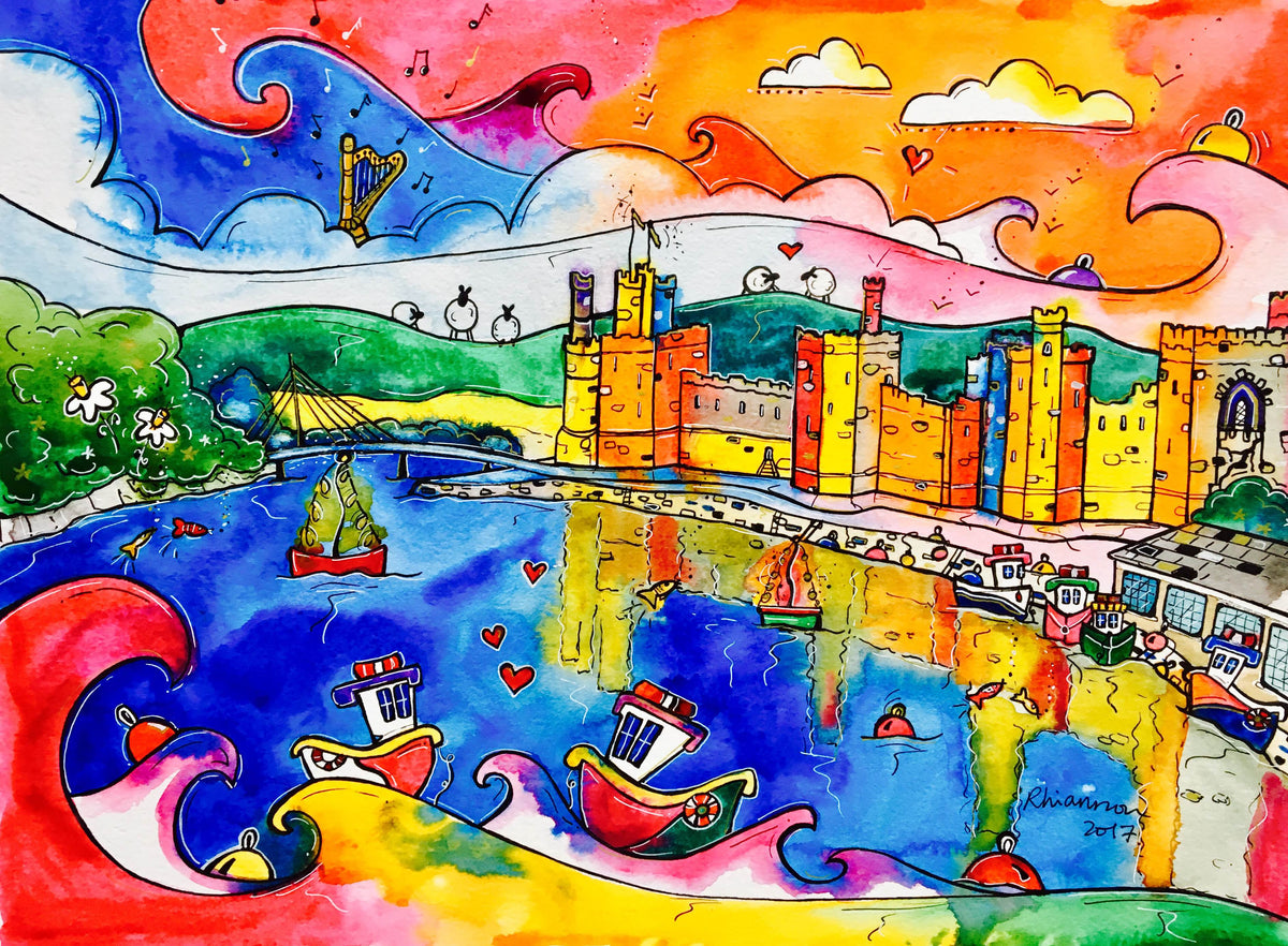 Rhiannon Art, Caernarfon, Printed Canvas
