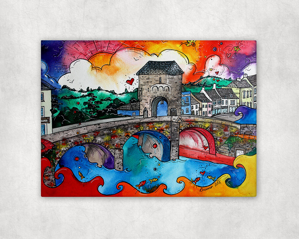 Rhiannon Art, Monmouth, Printed Canvas