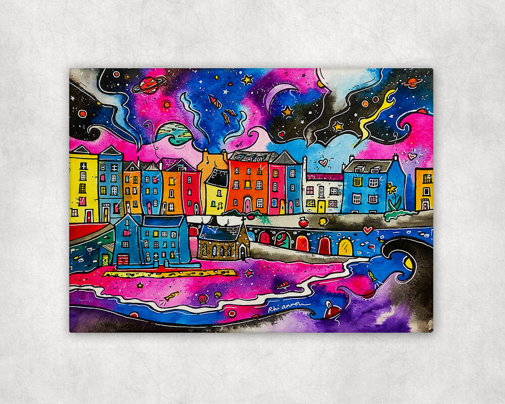 Rhiannon Art, Tenby, Printed Canvas