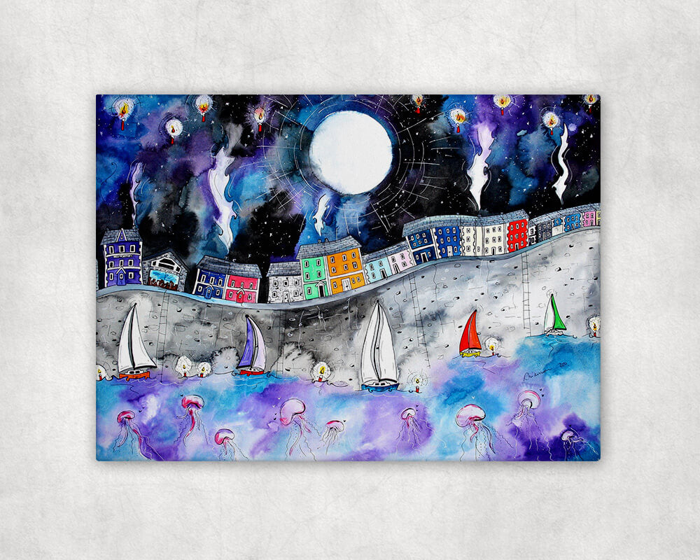 Welsh Canvas Prints | Colourful Welsh Art on Canvas | Rhiannon Art